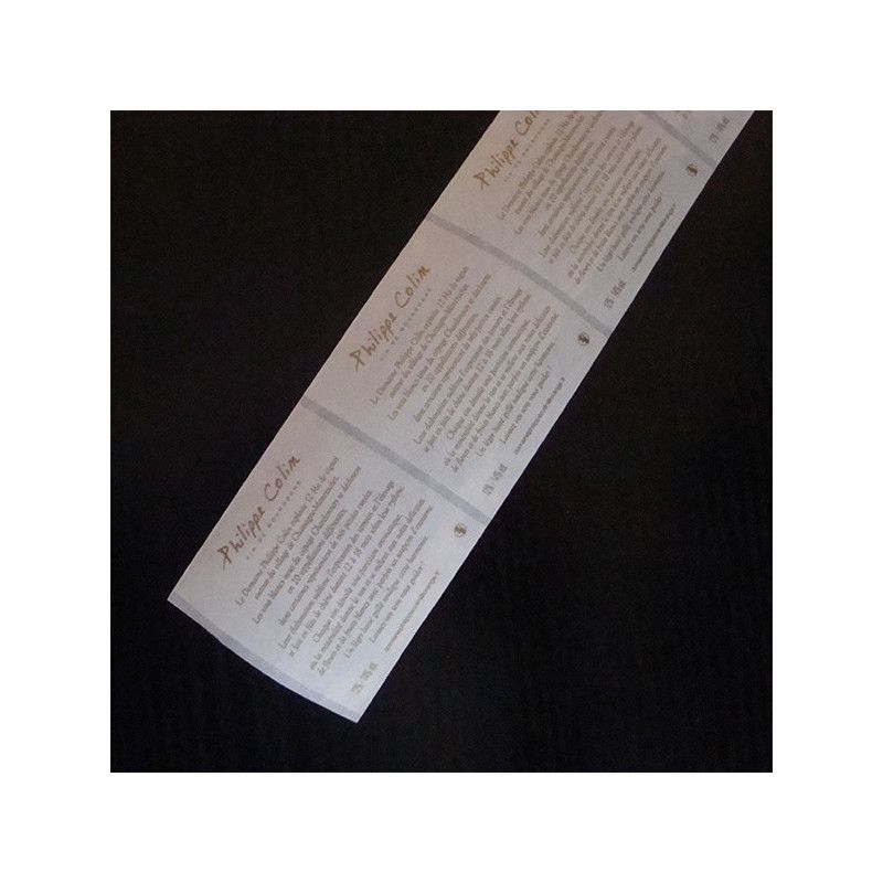 Etiquette transparentes impression quadri, sur mesure à partir de 100 ex